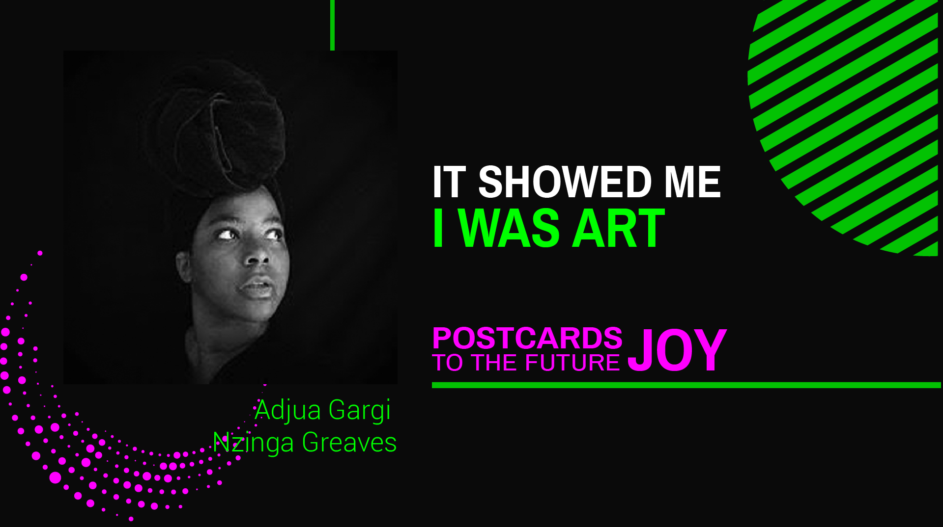 Postcards to the Future: JOY / Adjua Greaves – Kore Press Institute